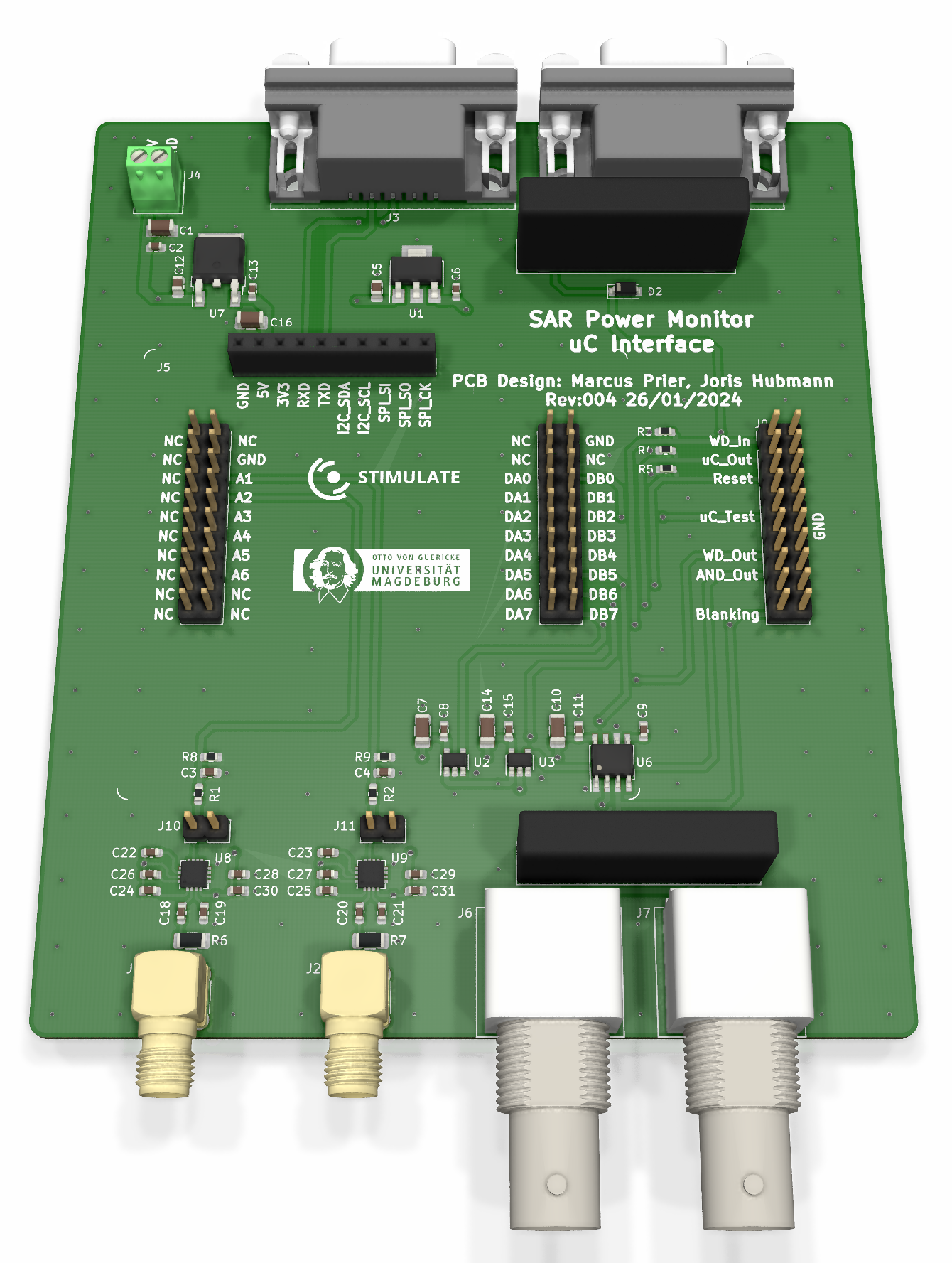 A4IM OSI² SAR Power Monitor µC Interface PCB – OCRA